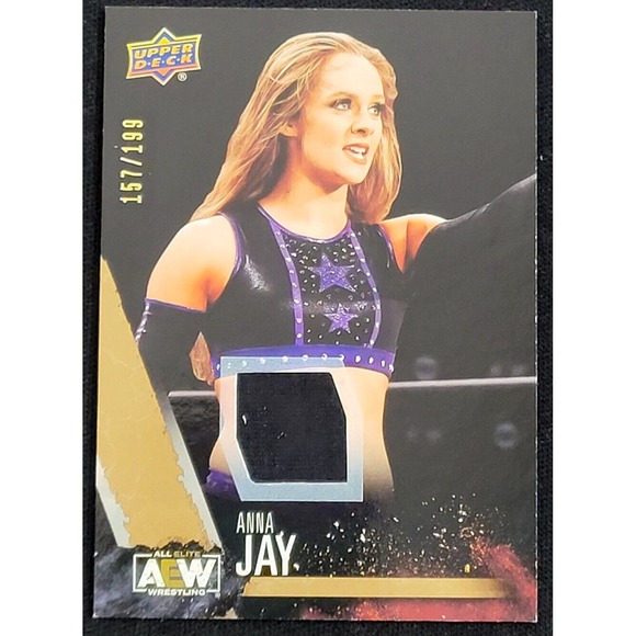 Games | 221 Upper Deck Aew Anna Jay Gold Relic D 157199 | Poshmark